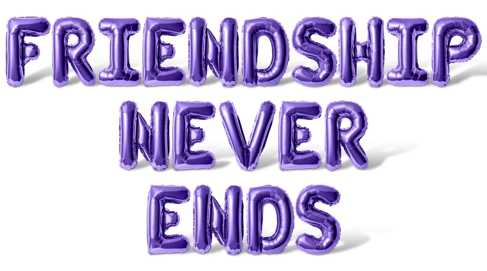 FRIENDSHIP NEVER ENDS Letter Balloon Banner - Bachelorette Party ...