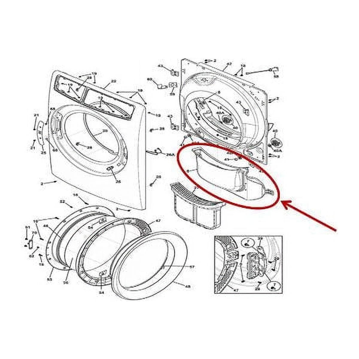 FRIGIDAIRE 5304505353 DUCT ASSEMBLY - GENUINE OEM PART - Walmart.com