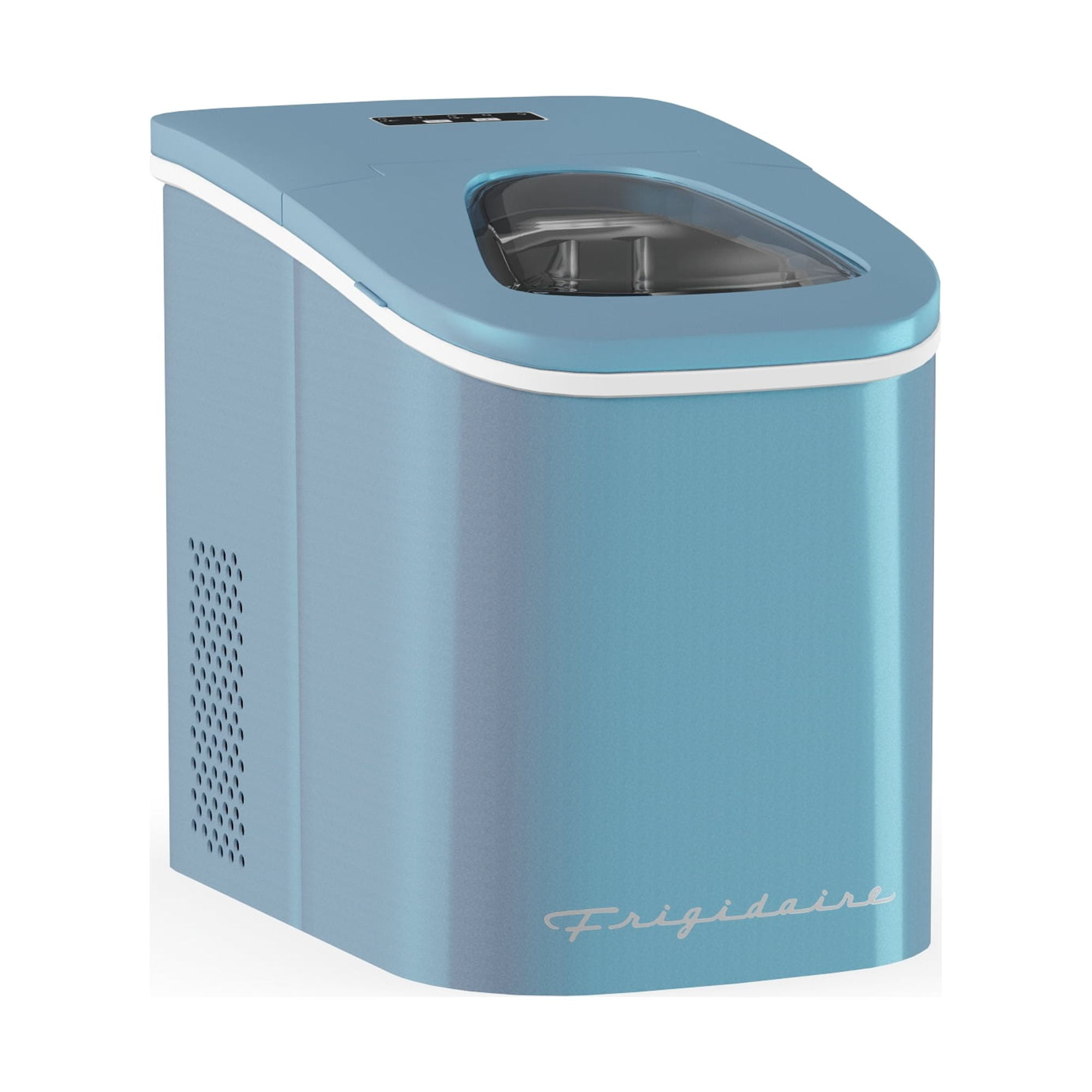 FRIGIDAIRE Retro Ice Maker, 26 lbs Capacity Counter Top Ice Maker, Blue ...