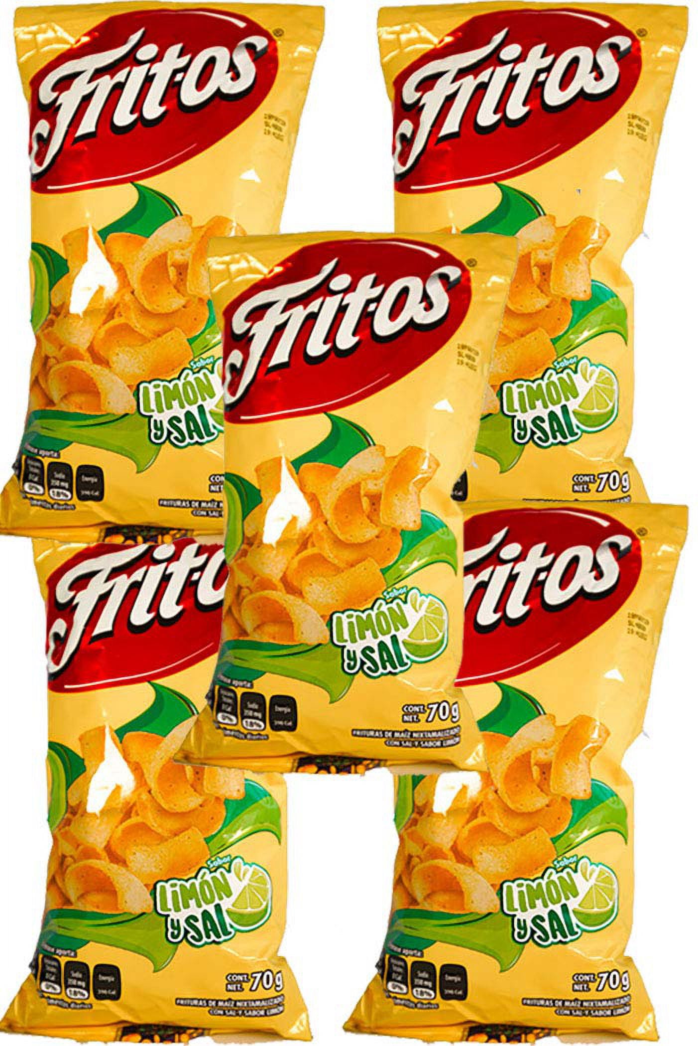 FRITOS Sal y Limon 62g - Box of 5 Bags Lemon Corn Chips Snack - Walmart.com