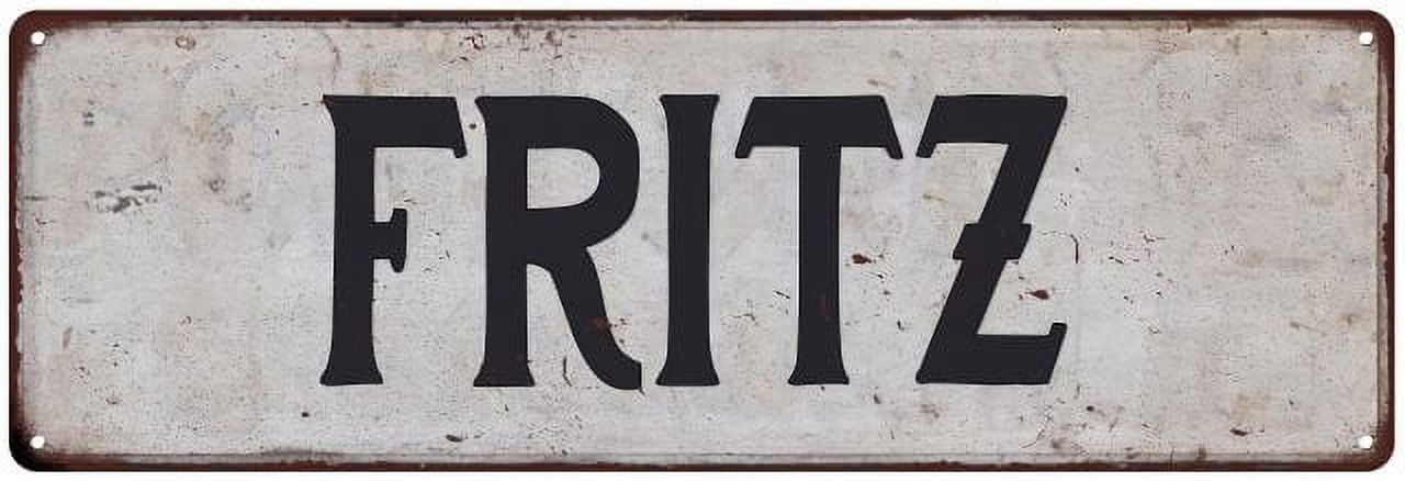FRITZ Vintage Look Rustic Chic Metal Sign 8x24 108240036357 - Walmart.com