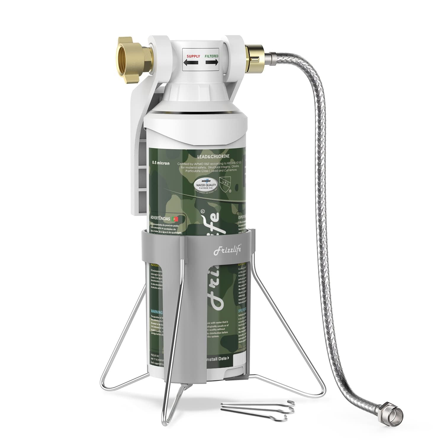 FRIZZLIFE RV Water Filter-NSF/ANSI 53&42 Certified Inline Hose Filter ...