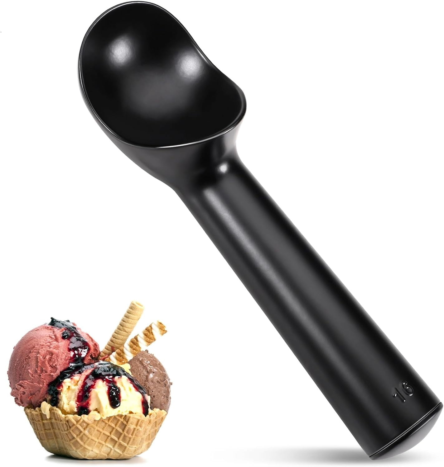 FRKSMD-2.5oz Large Ice Cream Scoop 7 inches Nonstick Anti-Freeze Metal ...