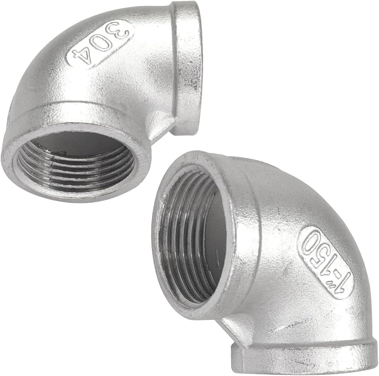 FRKSMD-2PCS 1" Female NPT Threaded Elbow 90 Degree Elbows Angled 304 ...
