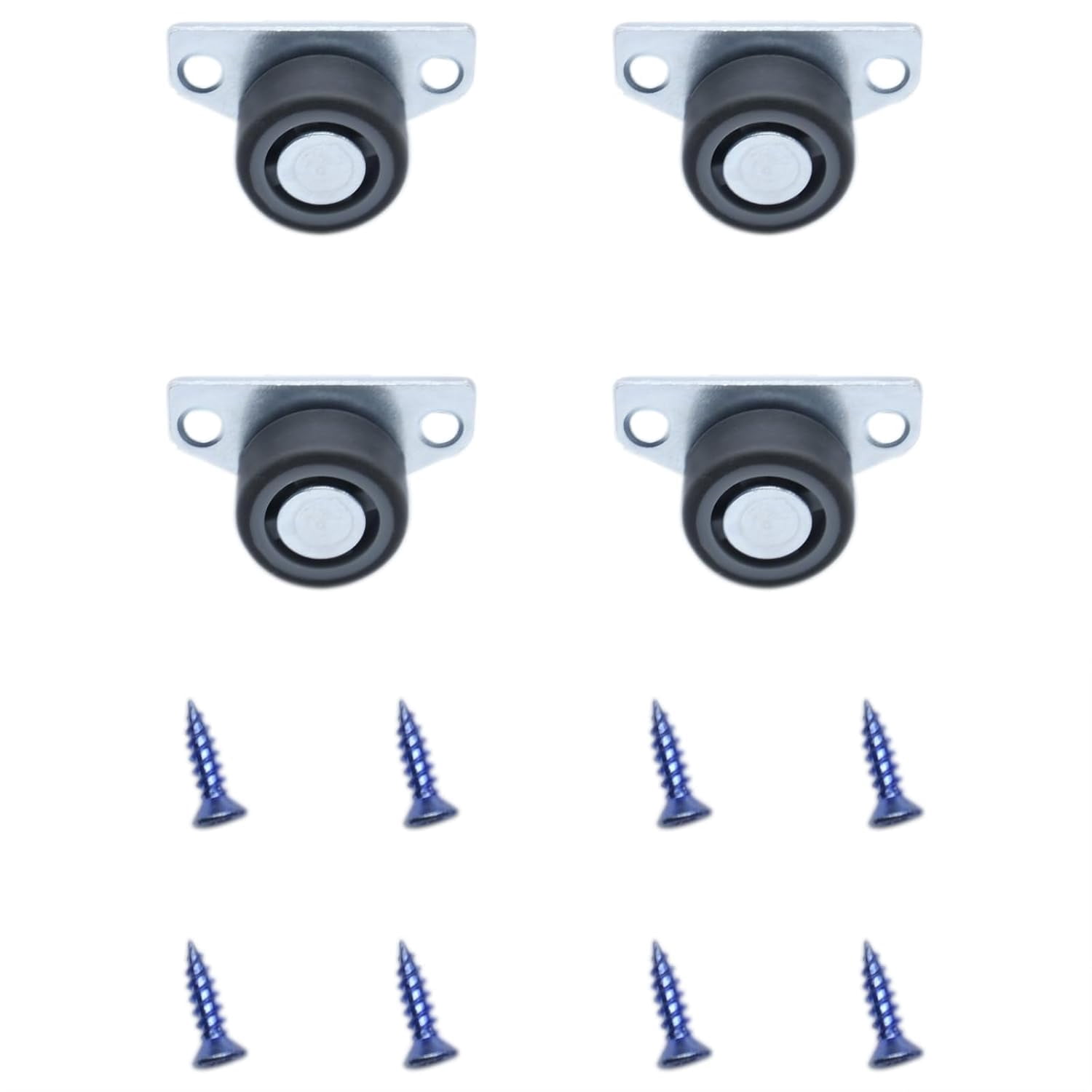 FRKSMD-4 PCS Side Mount Caster Wheels 1.2 Inch Low Profile Drawer ...