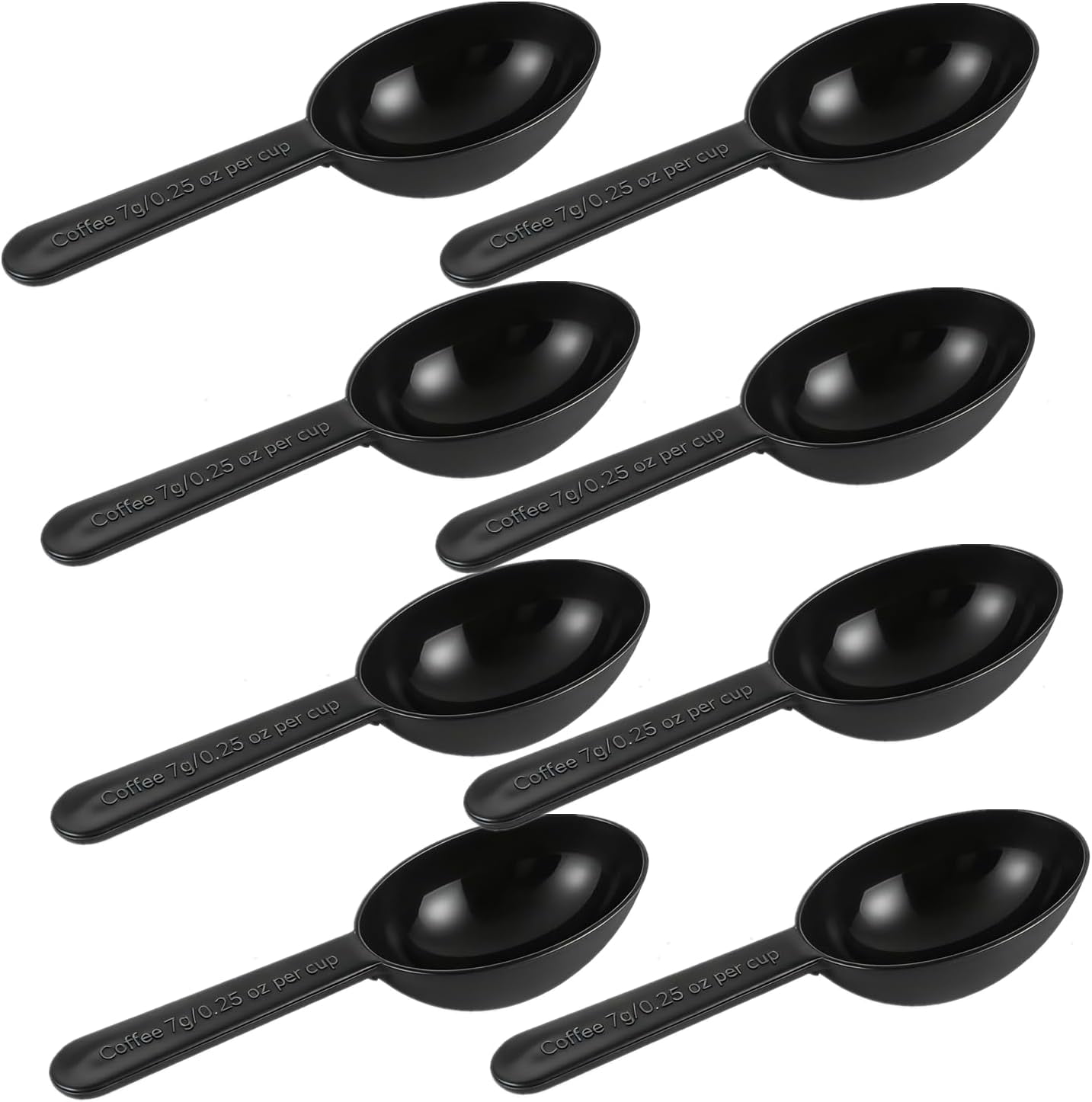 FRKSMD-8 Pack Small Plastic Scoops – 7g Black Coffee Measuring Scoop ...