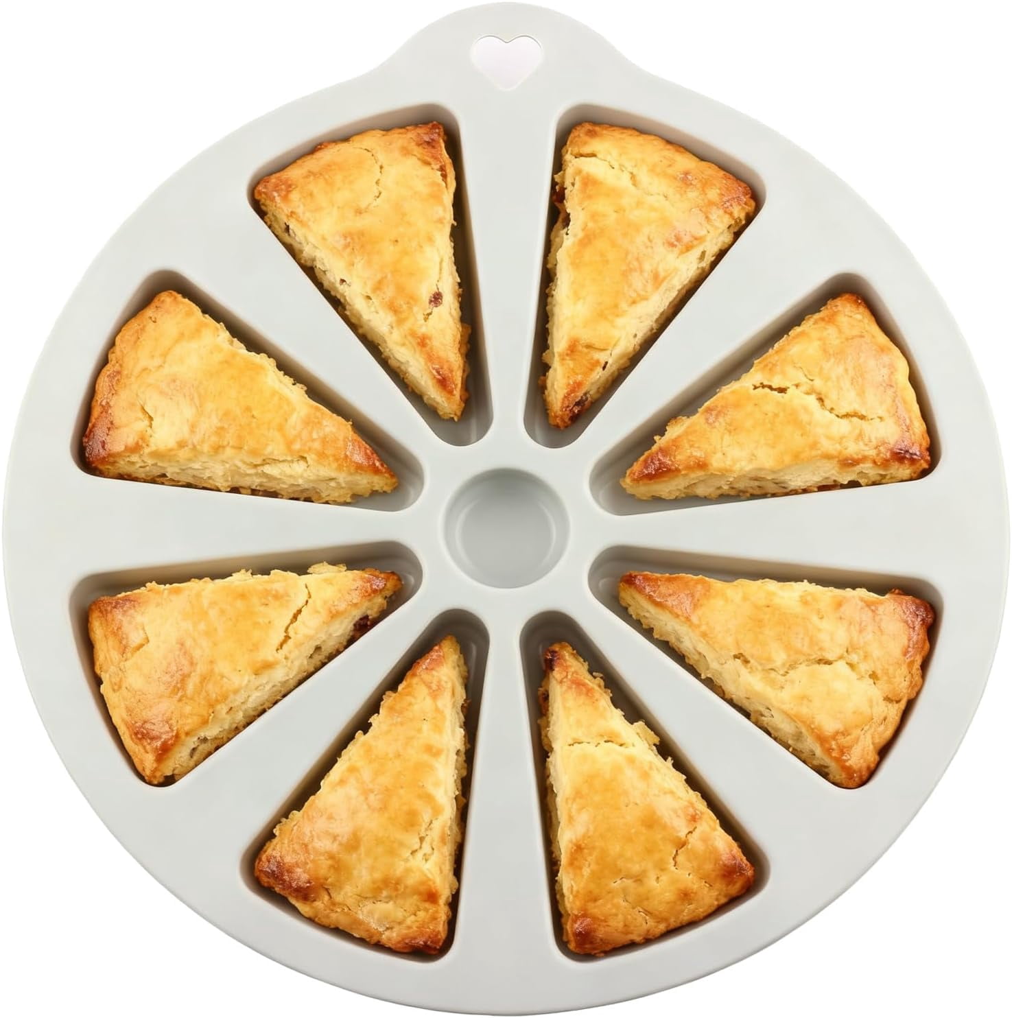 FRKSMD-9 Cavity Silicone Scone Baking Pan Triangle Cake Mold Bakeware ...