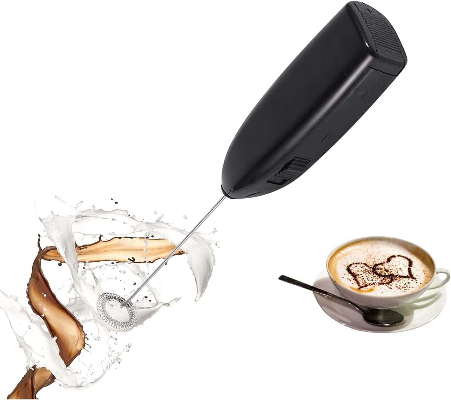 FRKSMD-Milk Frother, Electric Mini Handheld Stirrer, Foam Maker for ...