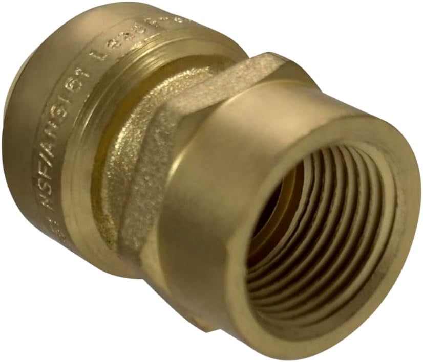 FRKSMD-Push Fit 3/8 Inch x 3/8 Inch Female Adapter, 27-5-5=2XX, 2 ...