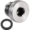 FRKSMD-Stainless Steel Inner Hex Head M10x1 Pipe Fitting Plug with Seal ...