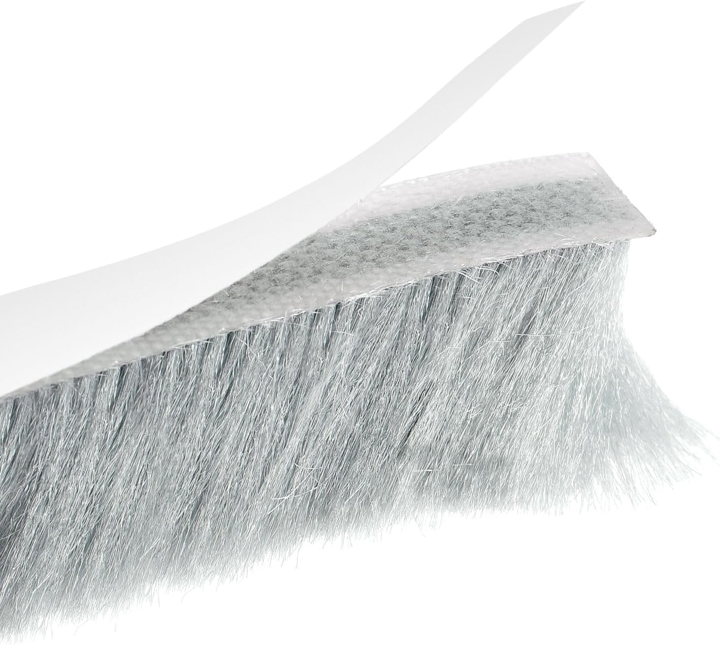 FRKSMD-Weather Stripping Brush, 10ft L x 0.35" W x 0.9" H Self-Adhesive ...