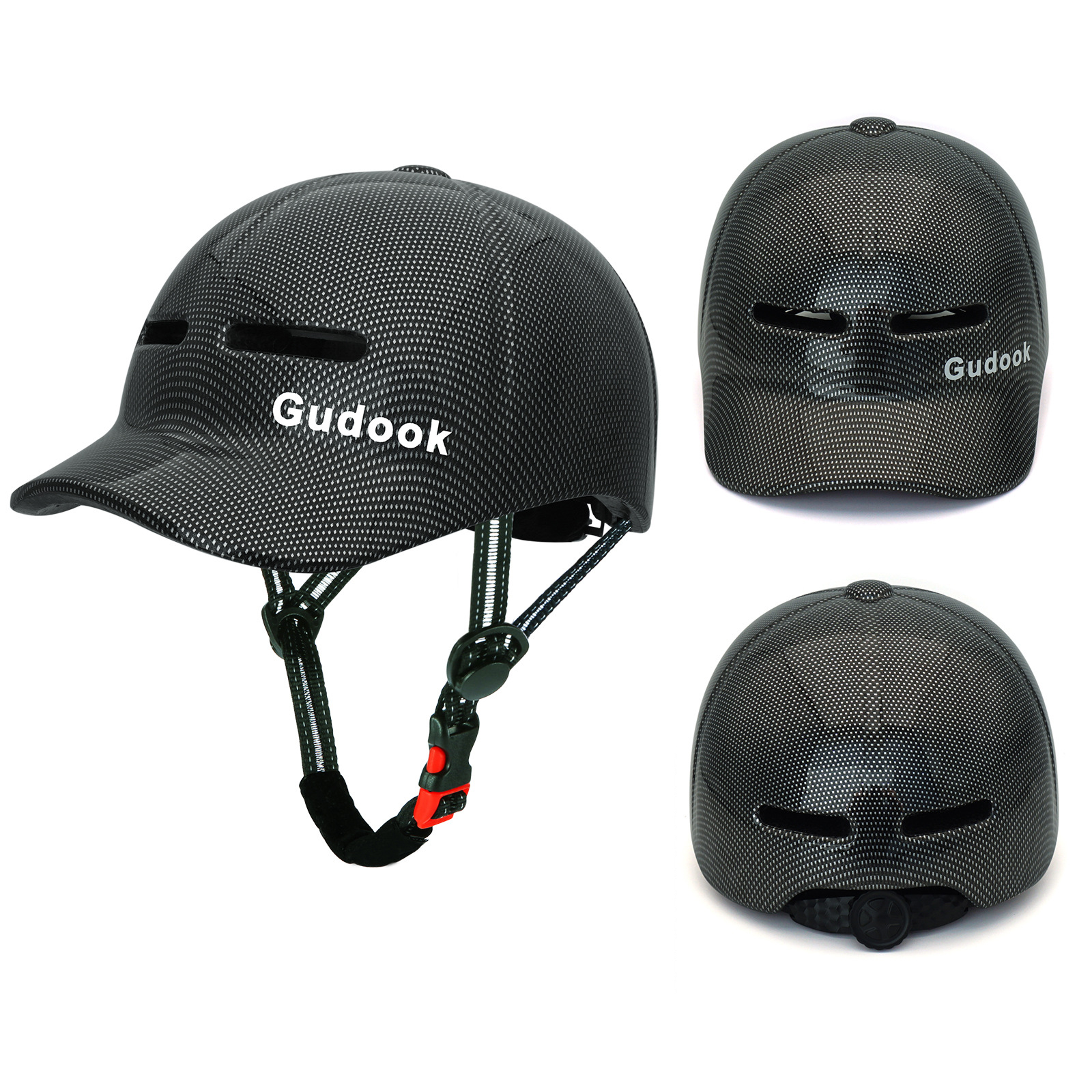 FROFILE Bike Helmets for Men Women - (Medium, Black) Baseball Cap Style ...