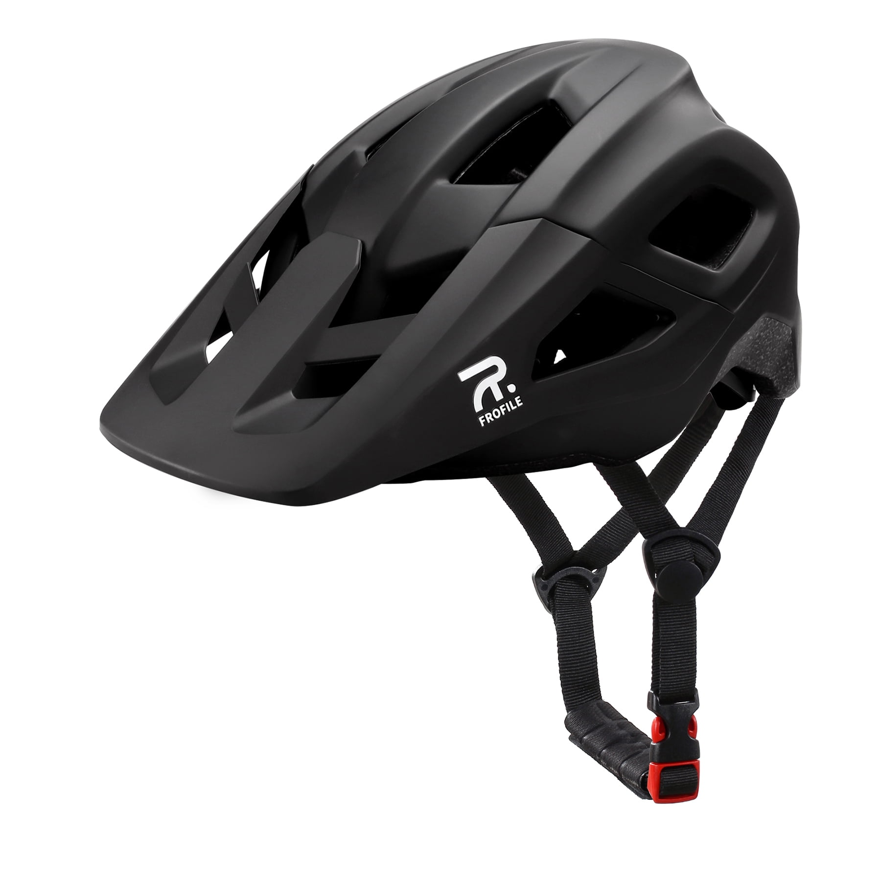 FROFILE Mountain Bike Helmets for Men - (Medium, Black) MTB Helmet with ...