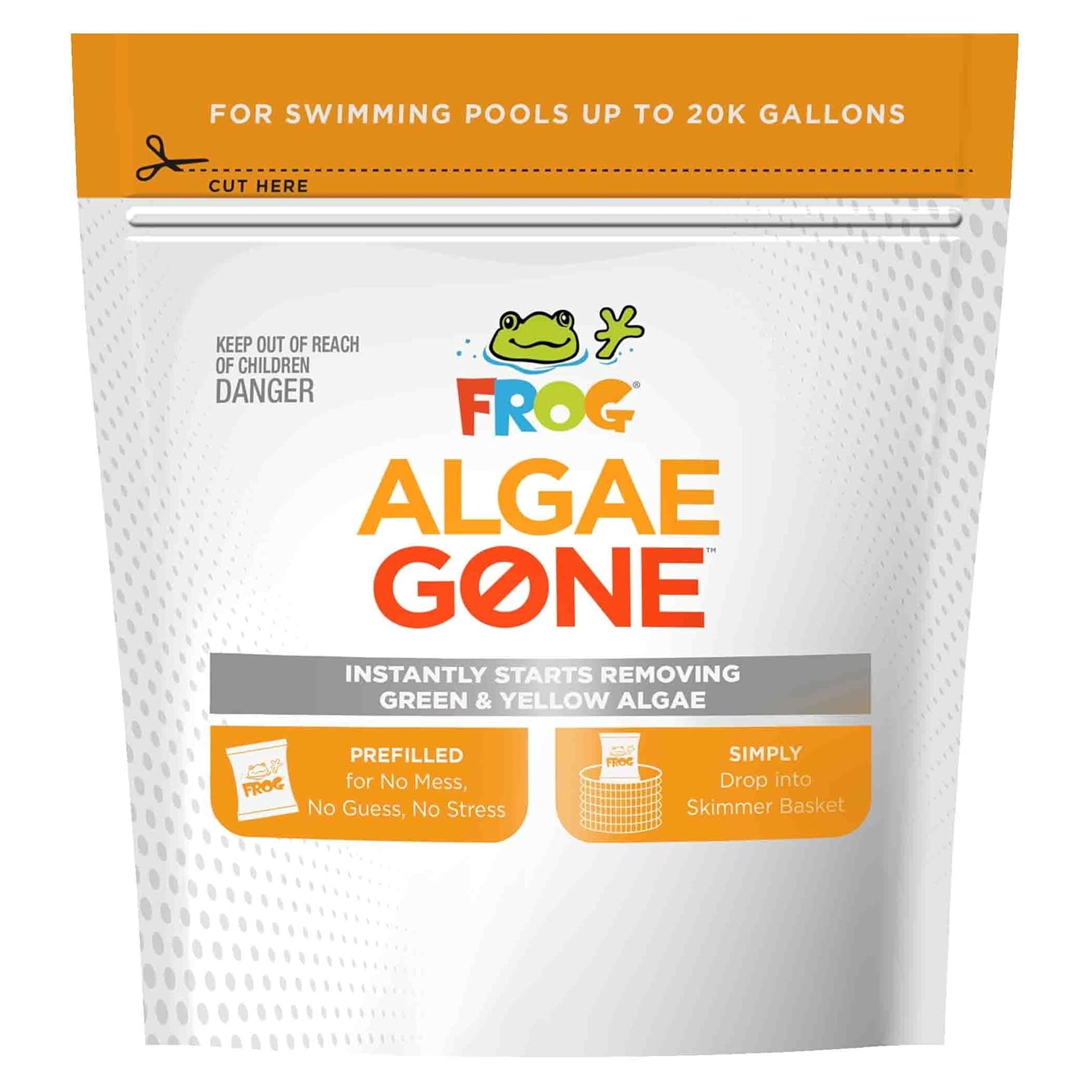 FROG Algae Gone - Dry Formula Algaecide Removes Green and Yellow Algae ...