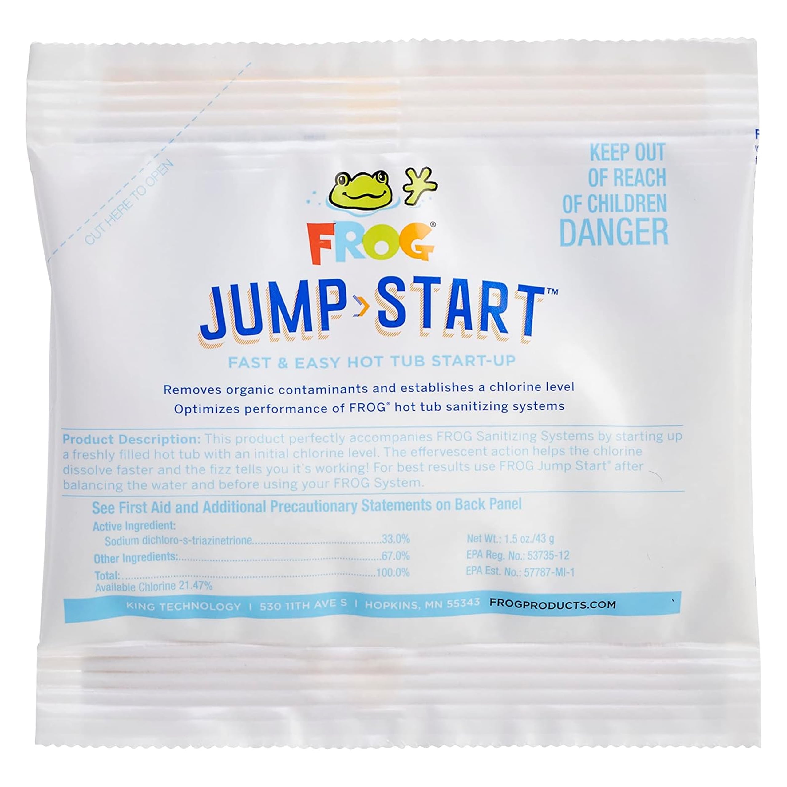 FROG Jump Start Start-up Shock for hot tubs - Walmart.com