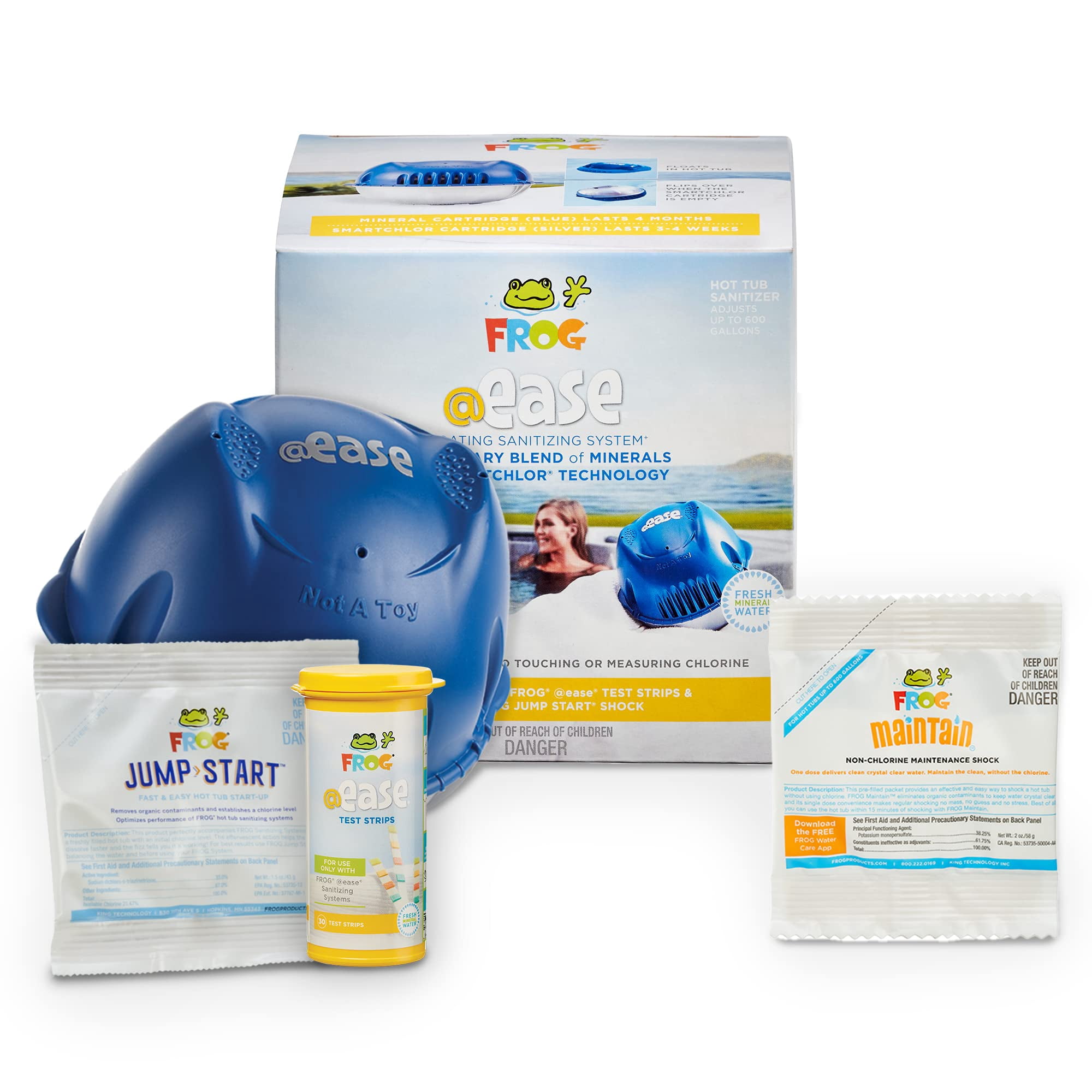 FROG @ease Floating Sanitizing System for Hot Tubs up to 600 gallons ...