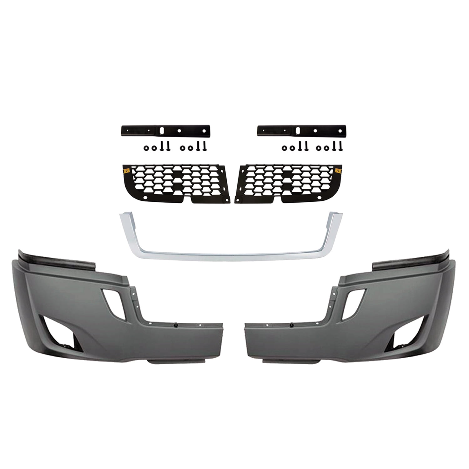 FRONT BUMPER ASSEMBLY; HEAVY DUTY OTR; WITH FOG LAMP HOLES; INCLUDES ...