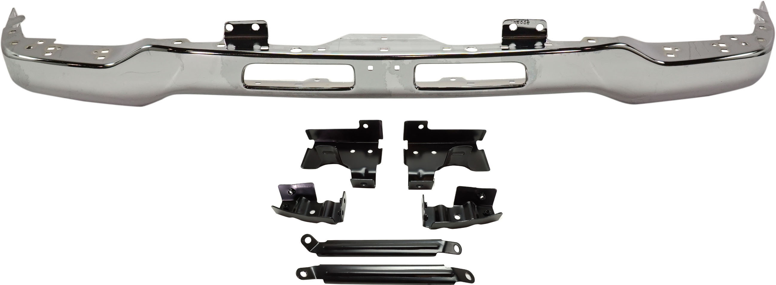 FRONT BUMPER Compatible with GMC SIERRA 2003-2007 Chrome with Fog Light ...