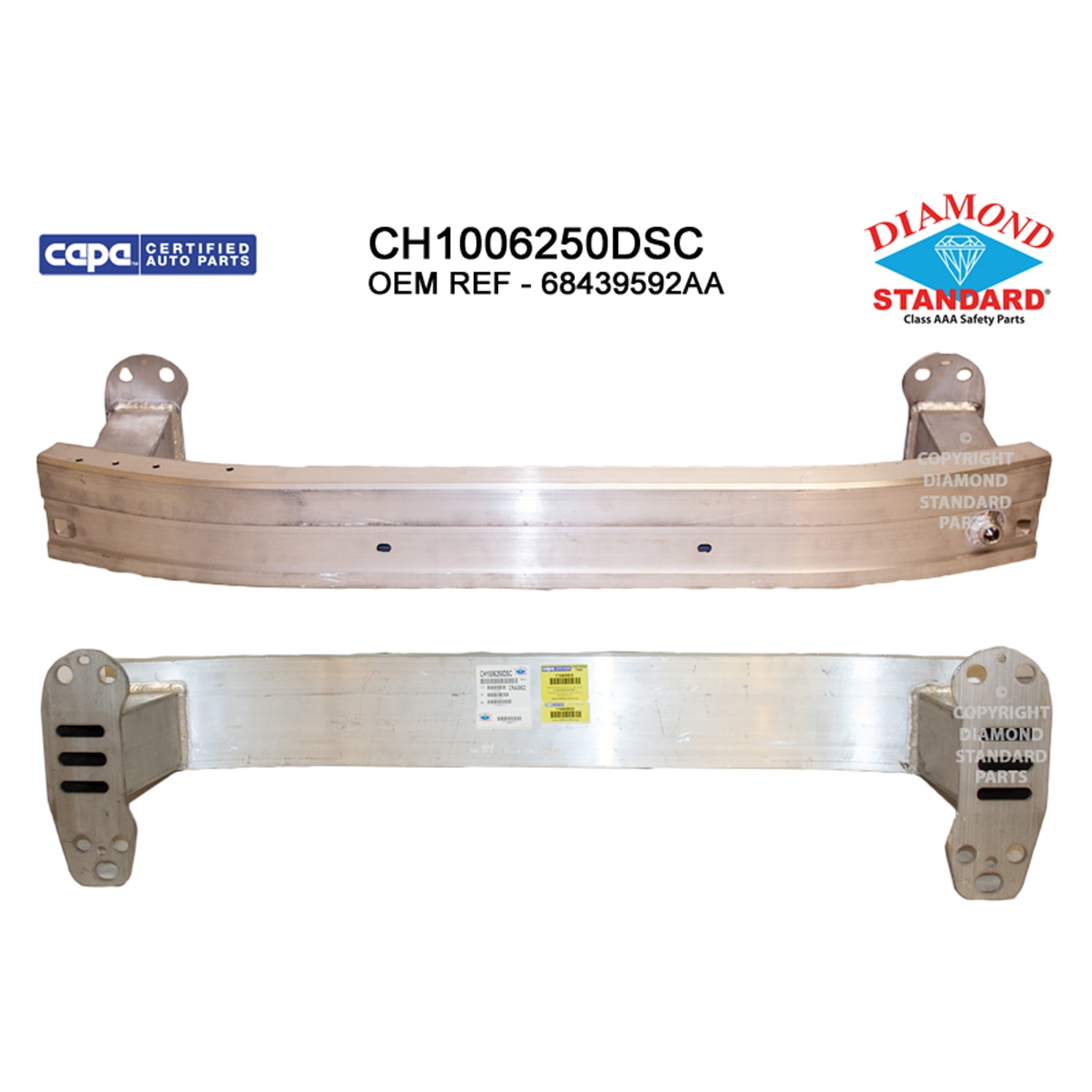 FRONT BUMPER IMPACT BAR; EXCEPT UPLAND AND TRAILHAWK MODELS; MADE ...