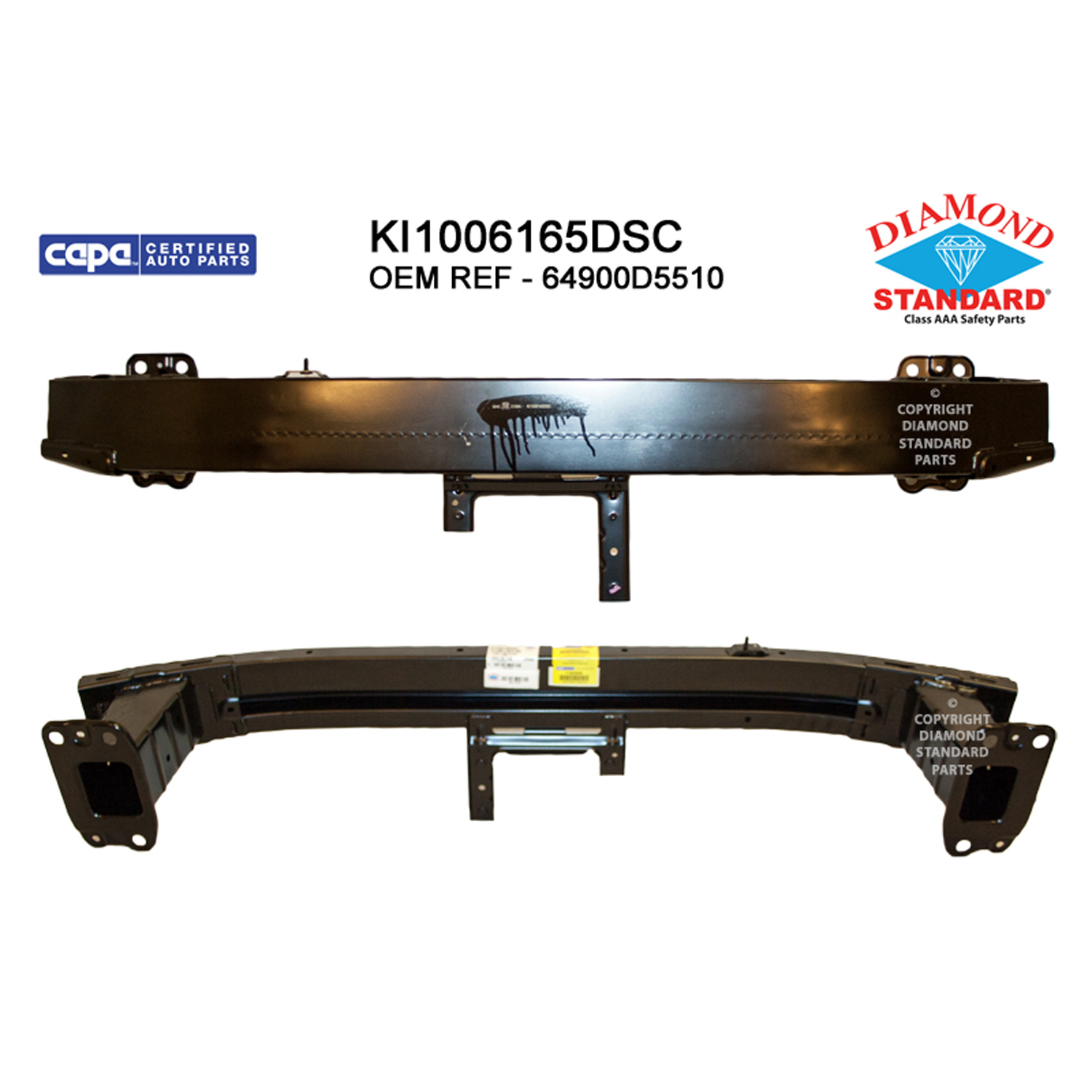 CAPA for 2019-2020 Optima Front Bumper Impact Bar Steel - Ultra High ...