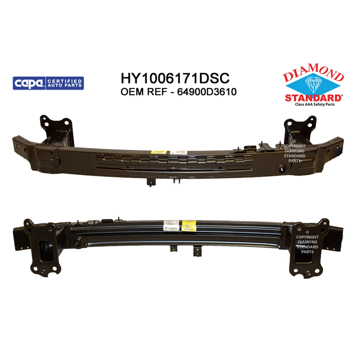 FRONT BUMPER IMPACT BAR; FOR USE WITH PEDESTRIAN ALERT SYSTEM; MADE ...