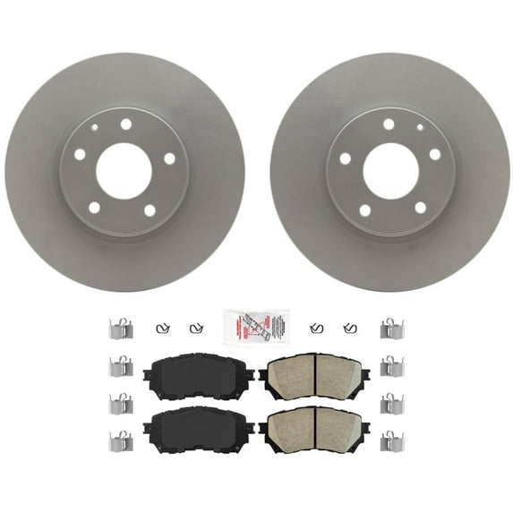 FRONT Coated Balanced Disc Rotors Brake Pads for 2019-2021 Mazda 6 ...