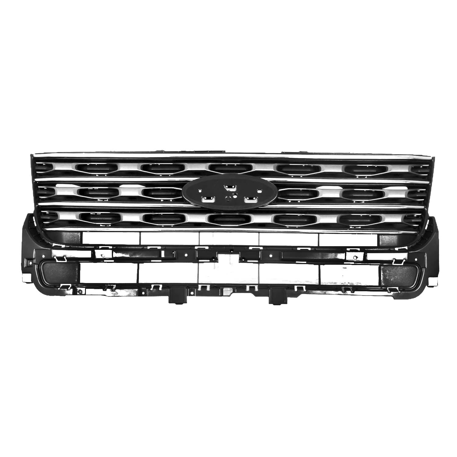 FRONT GRILLE; BASE/XLT AND LIMITED MODELS; FOUNDRY [MIDDLE SHADE ...