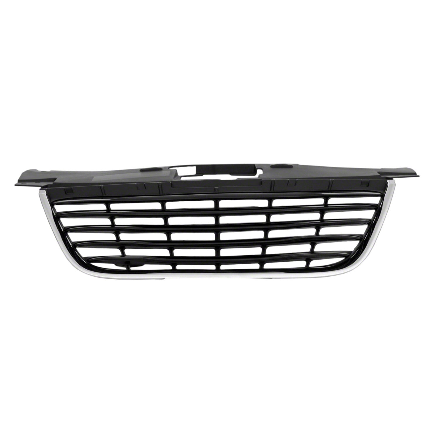 FRONT GRILLE; CHROME FRAME WITH ALL BLACK SLATS; MADE OF PLASTIC; [CH ...