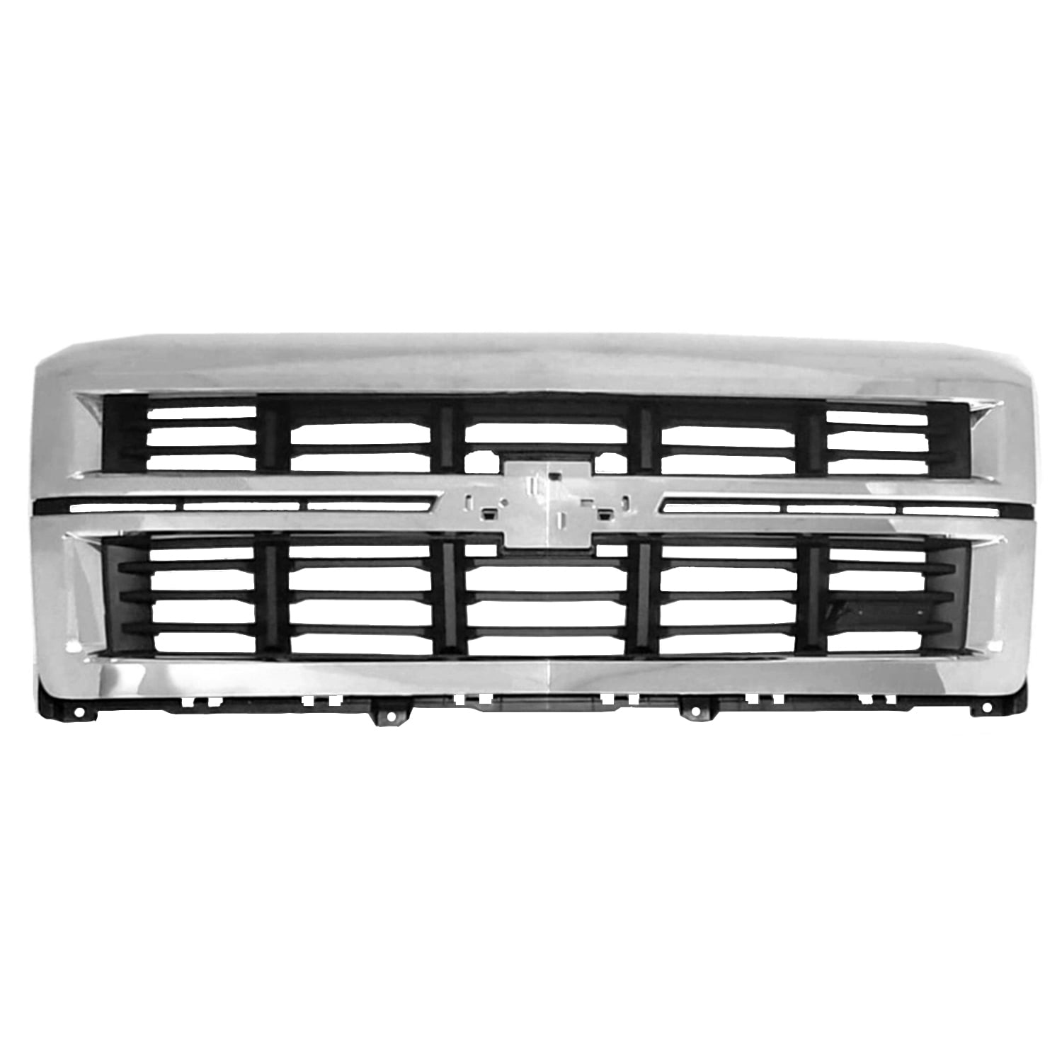 FRONT GRILLE; FOR LT AND LTZ MODELS WITH Z71; CHROME FRAME WITH BLACK ...