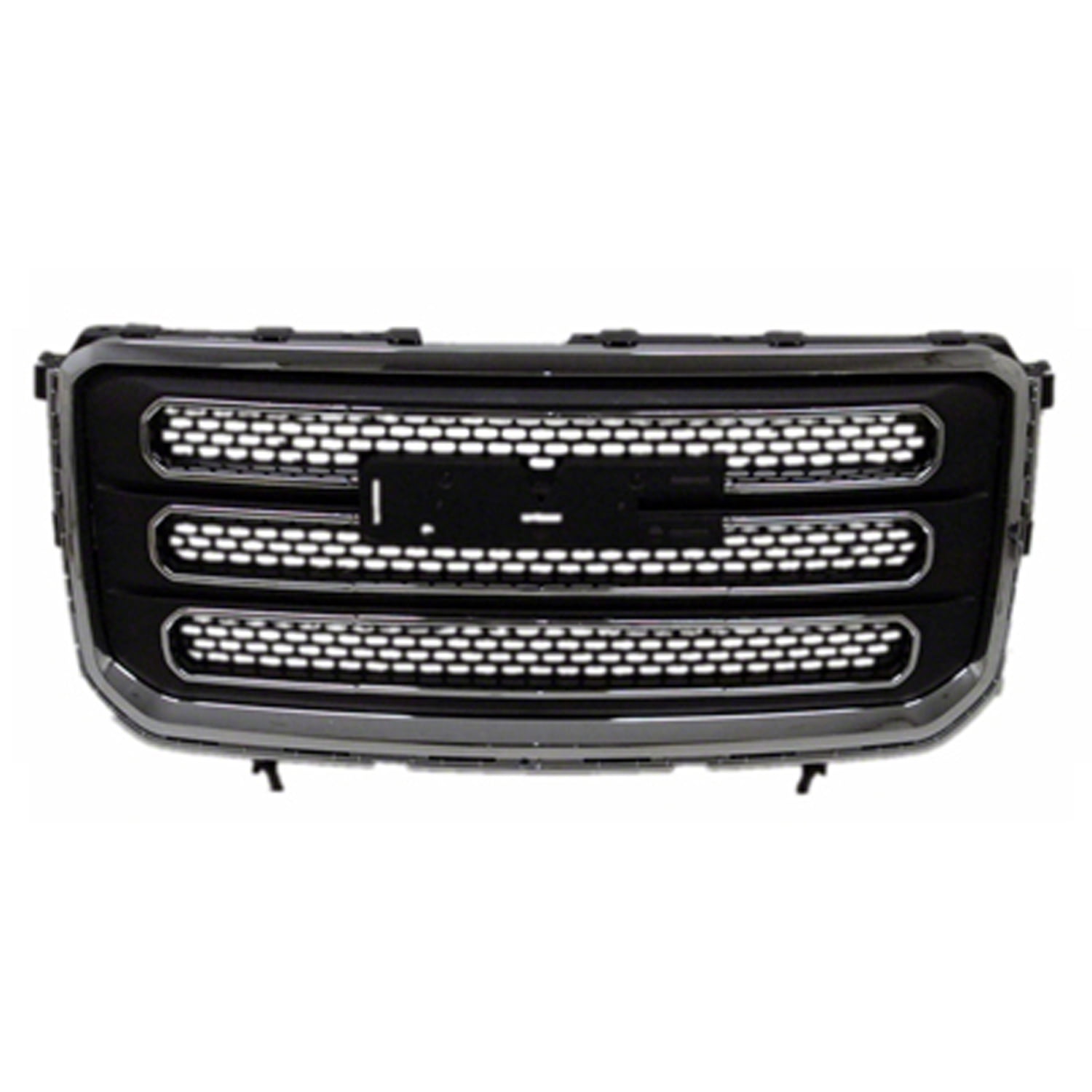 FRONT GRILLE; FOR SLT MODELS; BLACK WITH INNER CHROME MOLDINGS; EMBLEM ...