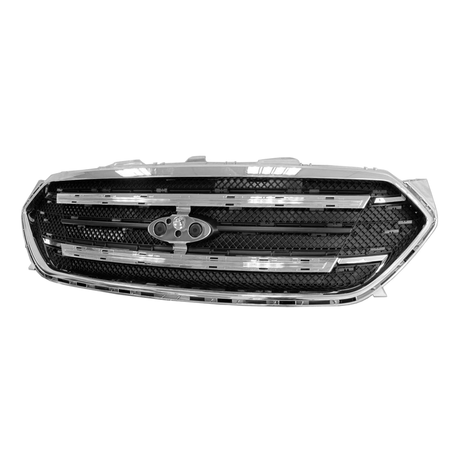 FRONT GRILLE; SE/SEL AND LIMITED MODELS; CHROME WITH BLACK MESH; AS OEM ...