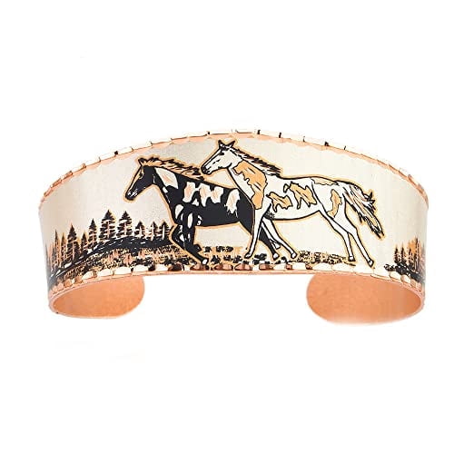 FRONT LINE JEWELRY Artisan Handcrafted Leopard Appaloosa Horse Cuff ...