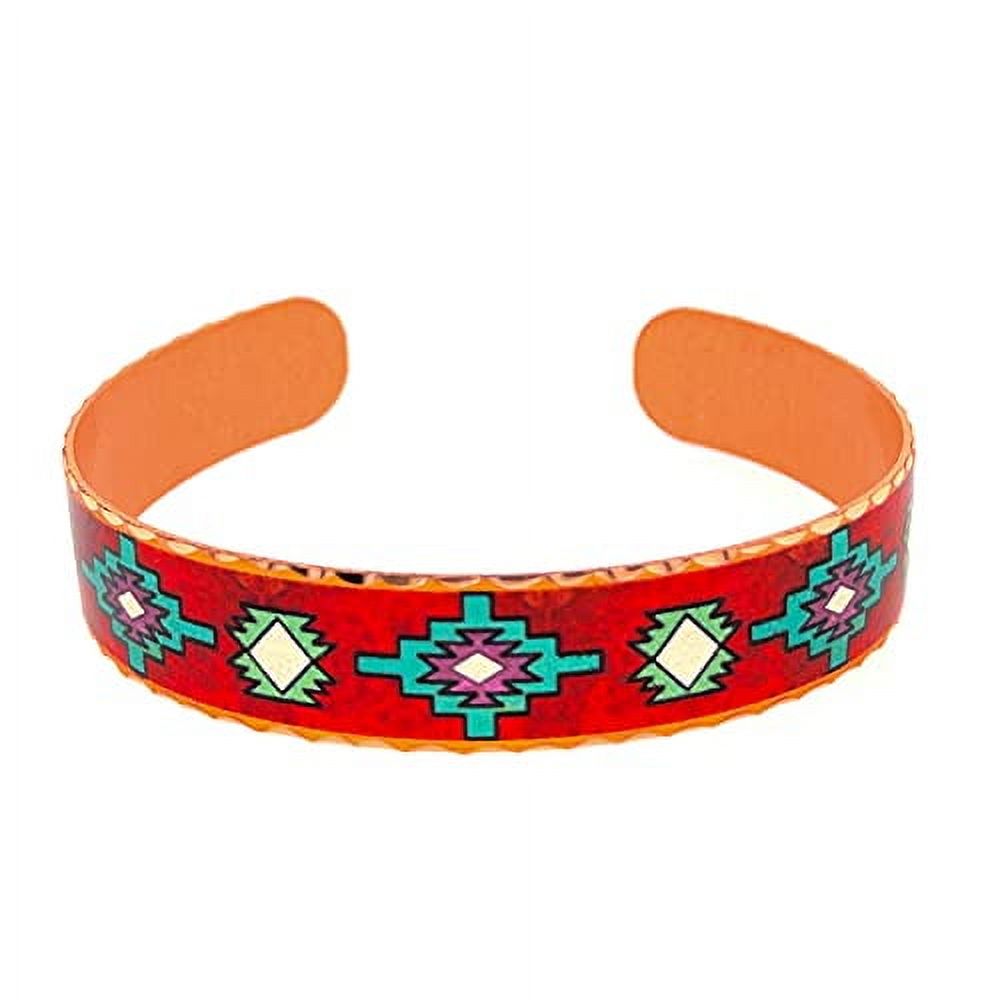 FRONT LINE JEWELRY Copper Bracelets Cuff Featuring Southwest Native ...