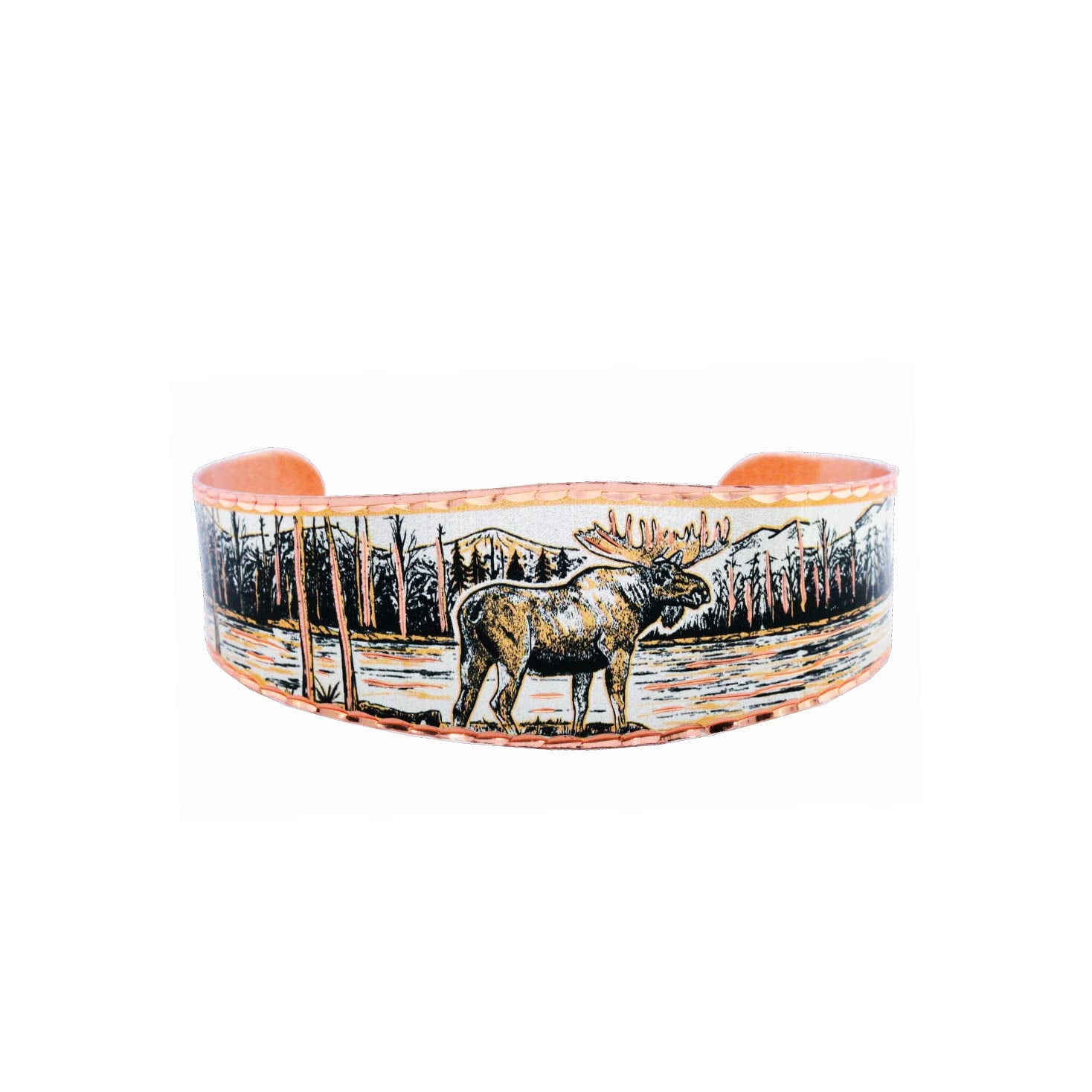 FRONT LINE JEWELRY Copper Moose Bracelet Cuff - Artisan Handcrafted ...