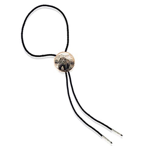 FRONT LINE JEWELRY Western Bolo Ties/Animal Bolo Ties/Grizzly Bear ...