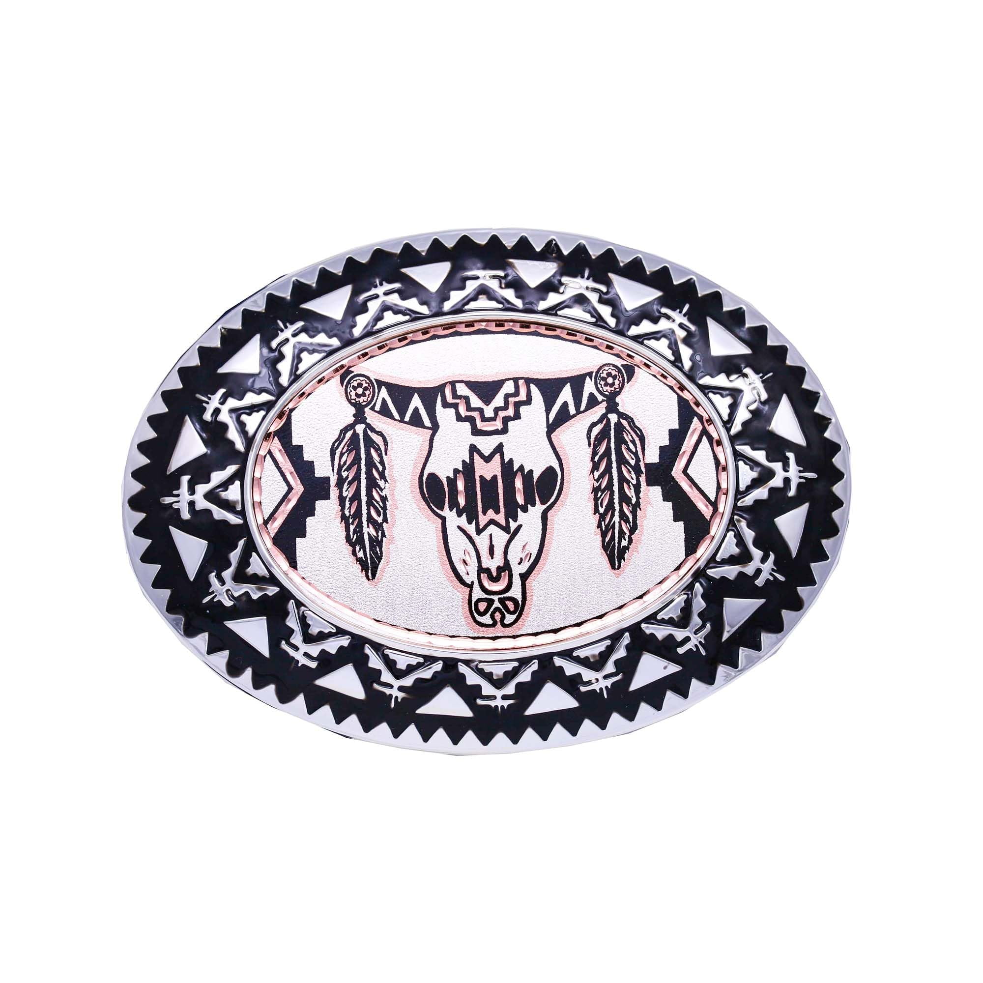 FRONT LINE JEWELRY Western Cowboy Belt Buckles Bear/Native/Deer/Wolf ...