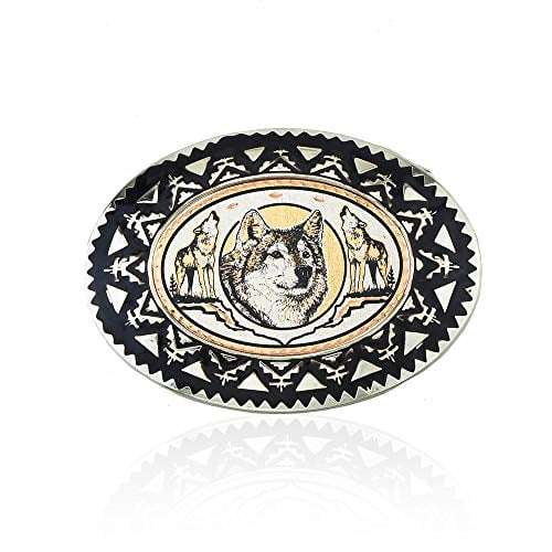 FRONT LINE JEWELRY Western Cowboy Belt Buckles Bear/Native/Deer/Wolf ...