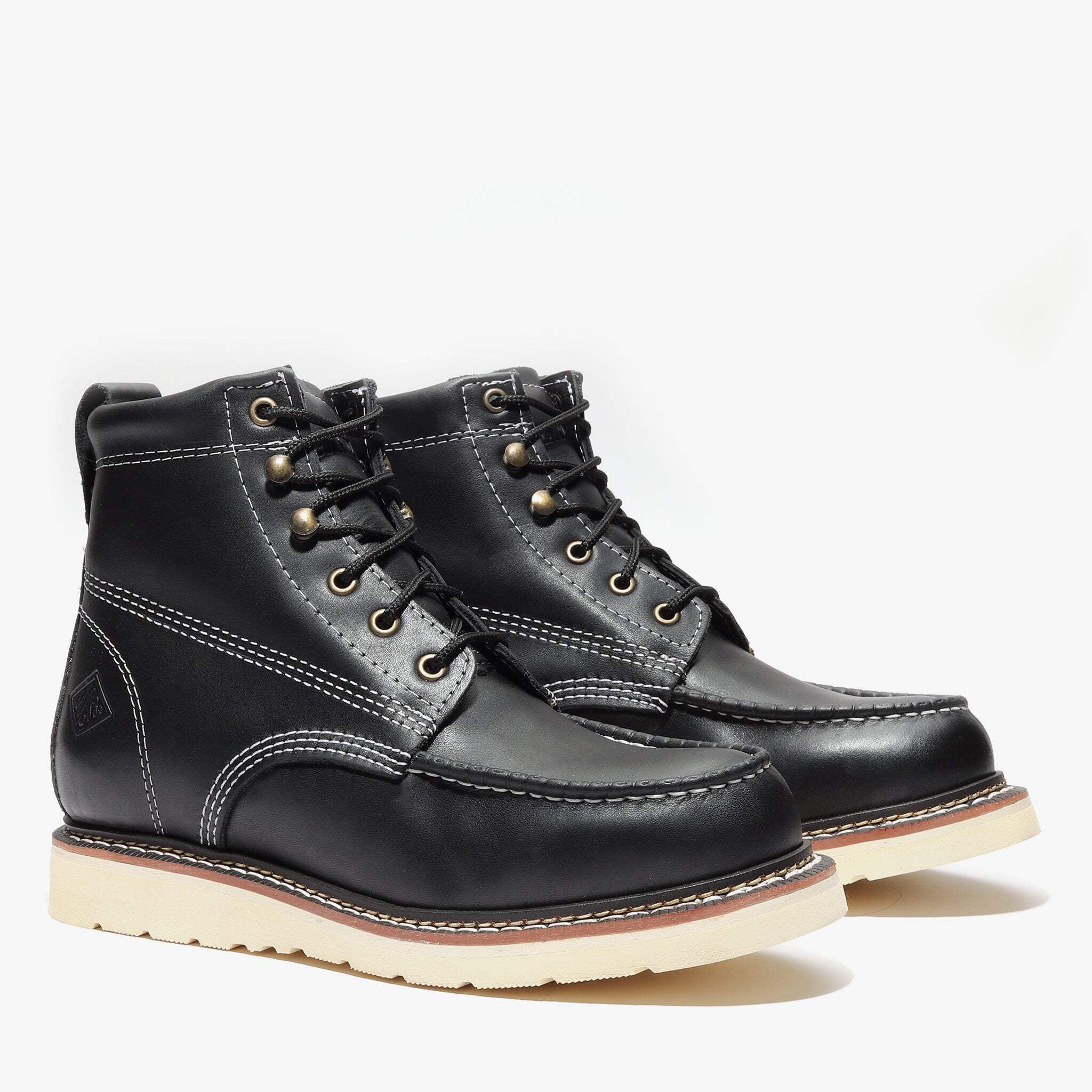 Frontier Classic Boots Moc Toe Black - Walmart.com