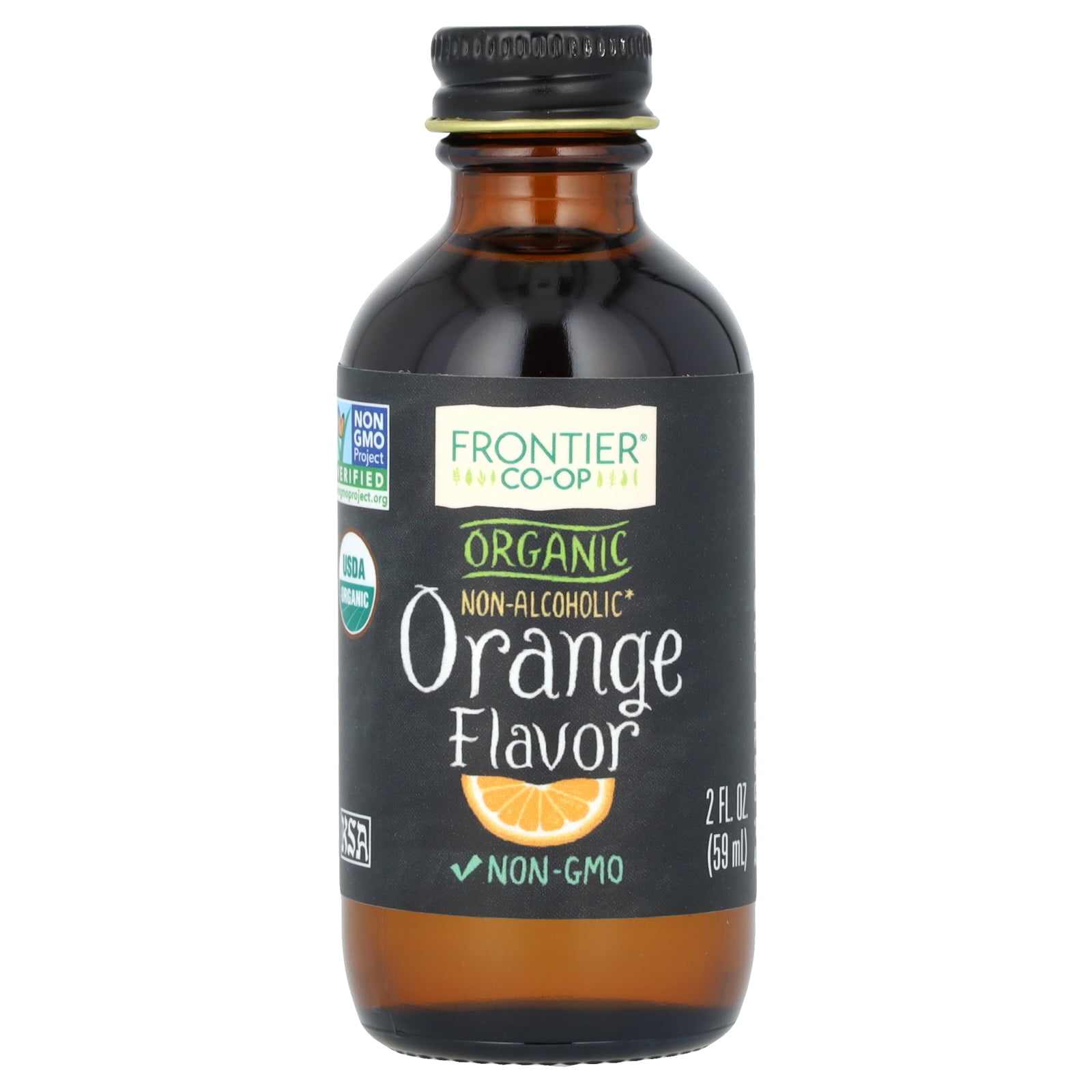 Frontier Co-op Organic Orange Flavor, Non Alcoholic, 2 fl oz (59 ml ...