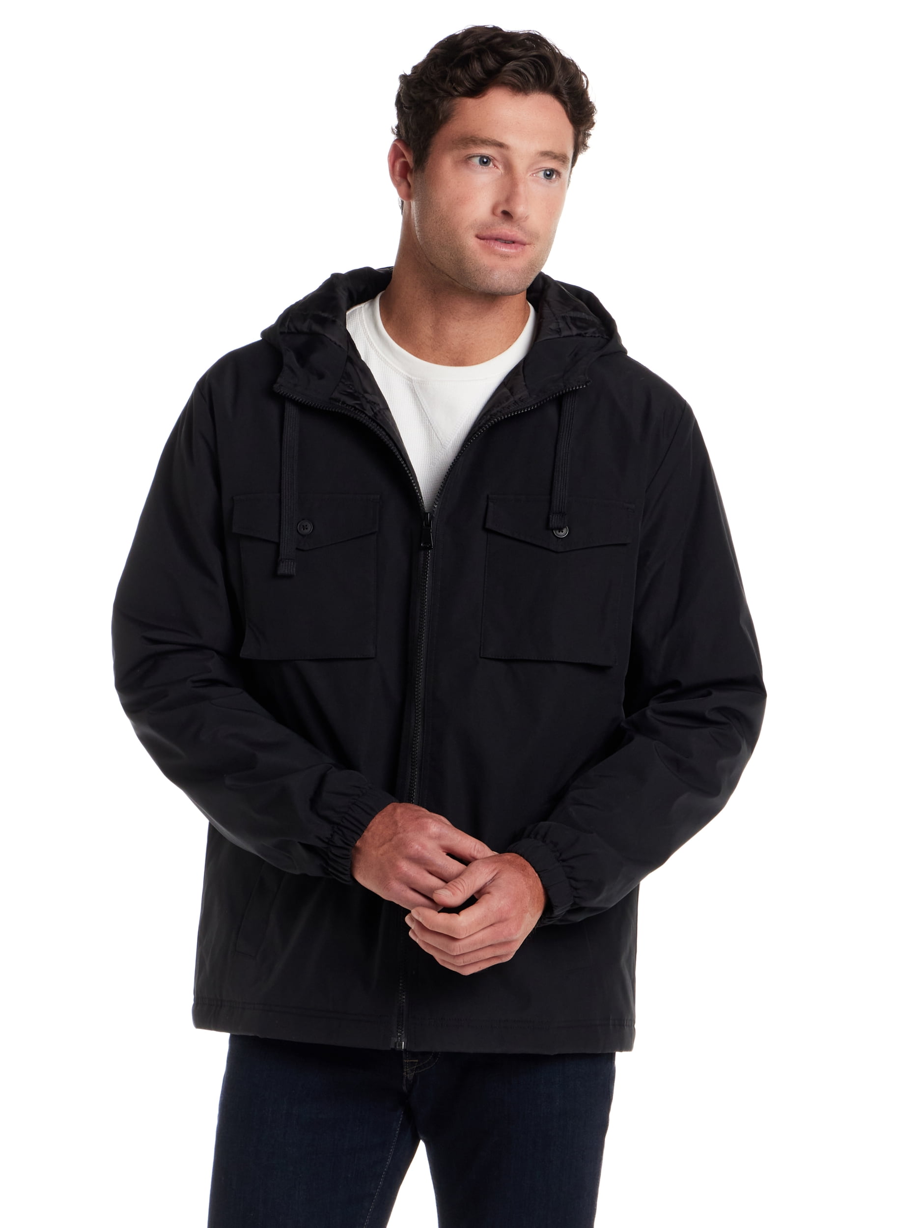 Frontier Threads Men's Lined Poly Memory Hooded Safari Jacket - Walmart.com