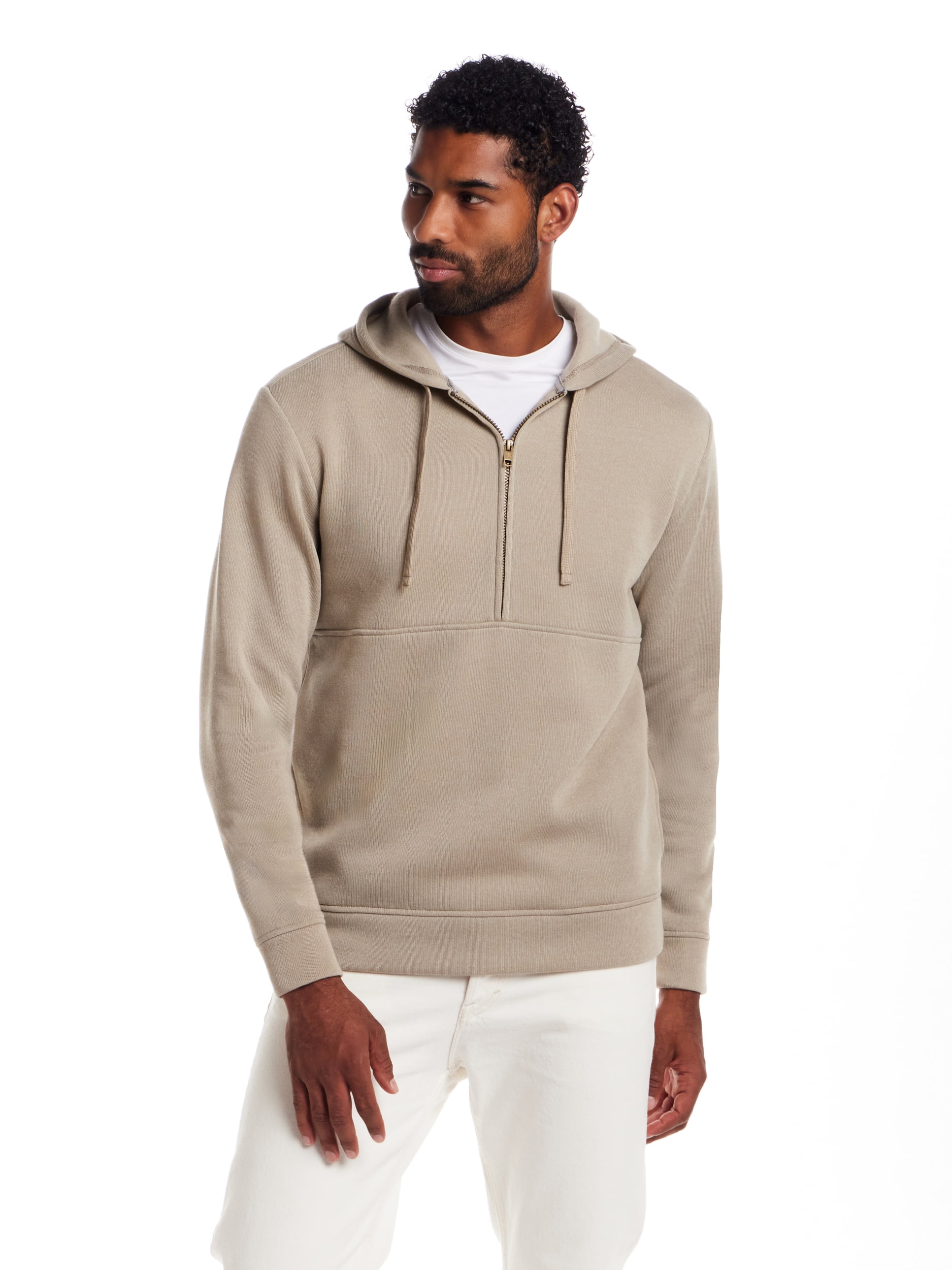Frontier Threads Men's Long Sleeve Half Zip Pullover Hoody - Walmart.com