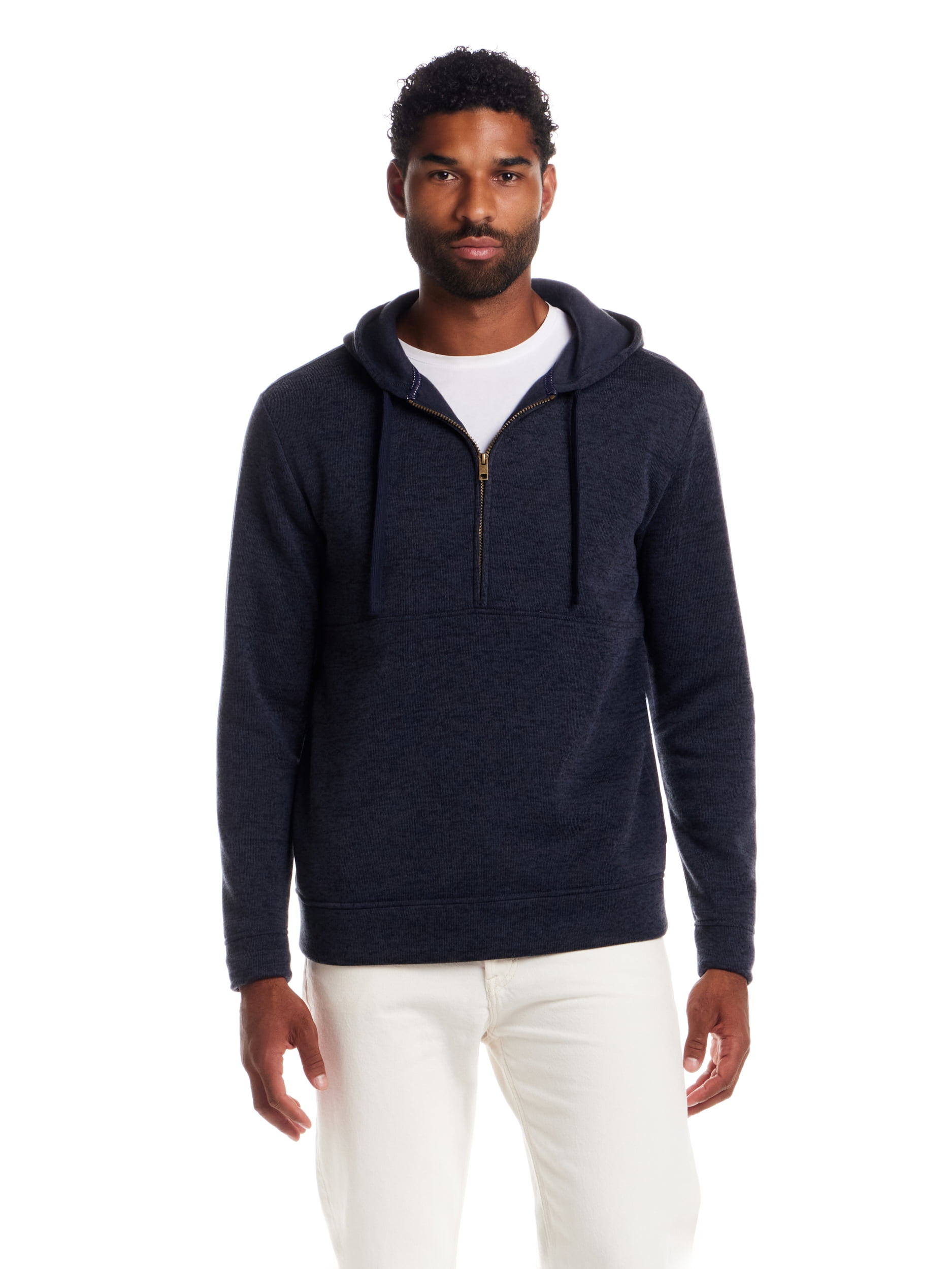 Frontier Threads Men's Long Sleeve Half Zip Pullover Hoody - Walmart.com