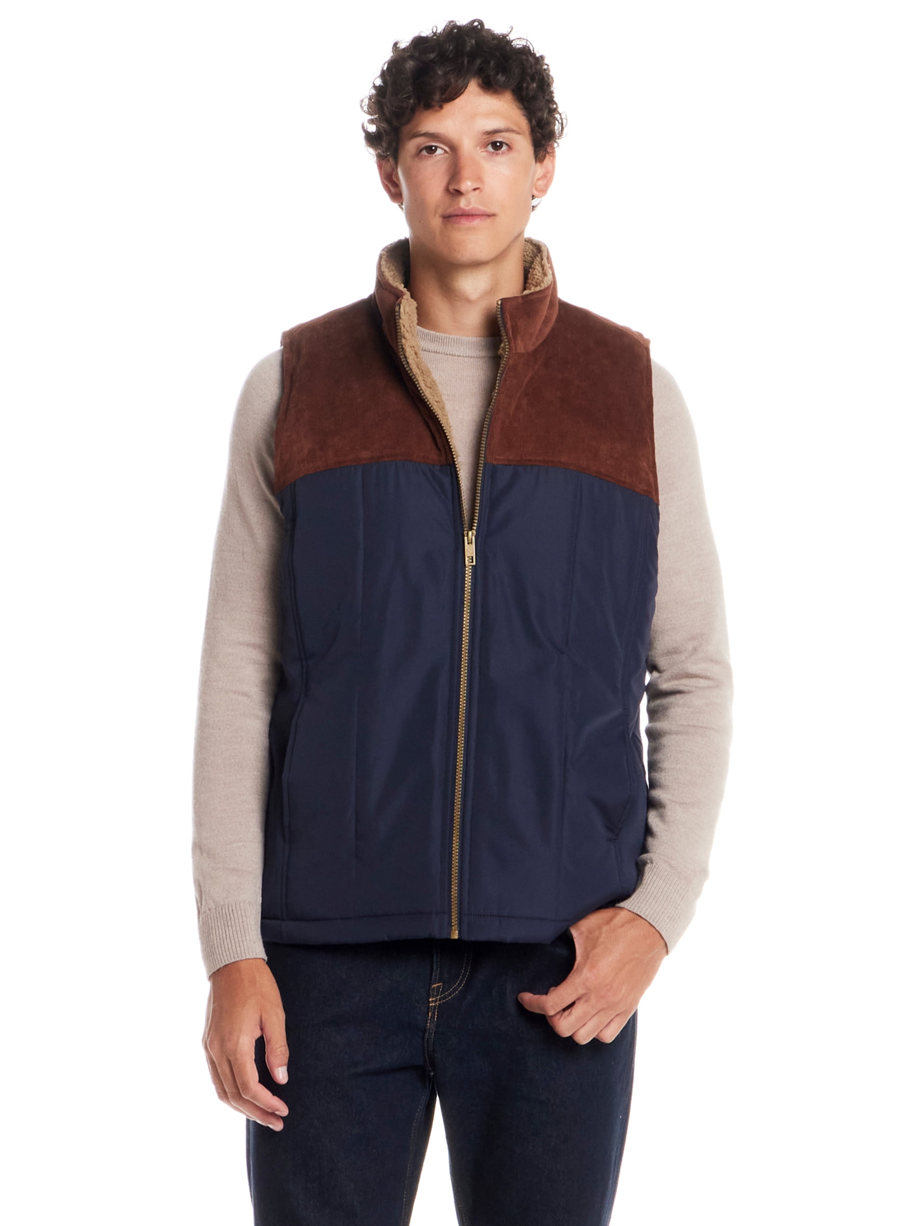 Frontier Threads Men's Mixed Media Corduroy Vest - Walmart.com