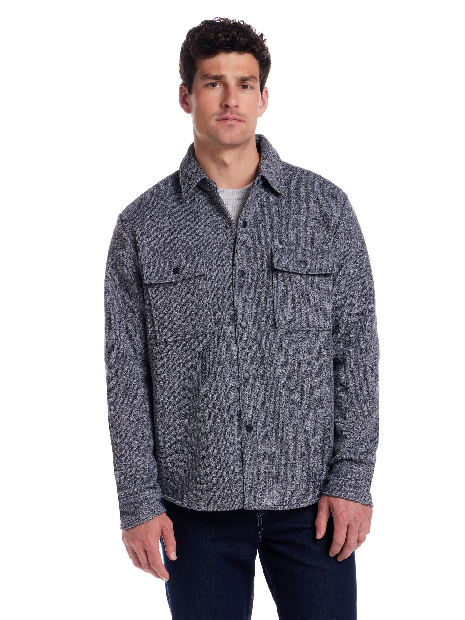 Frontier Threads Men's Long Sleeve Snap Front Shirt Jacket - Walmart.com
