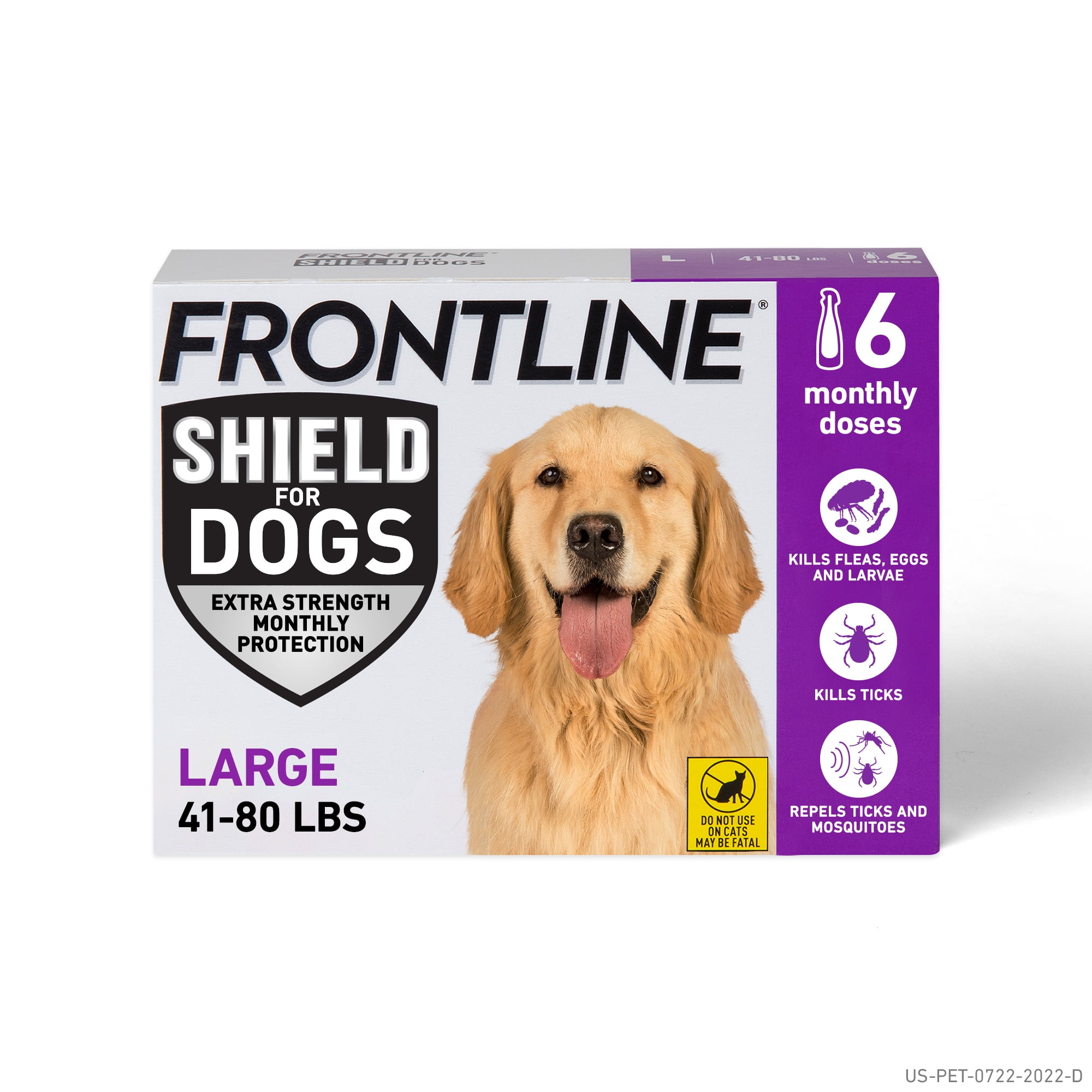 Free Shipping! FRONTLINE® Shield for Dogs Flea & Tick Treatment, Large ...