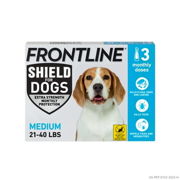 Frontline Plus Flea & Tick Control for Medium Dogs, 23-44 lbs, Fast ...