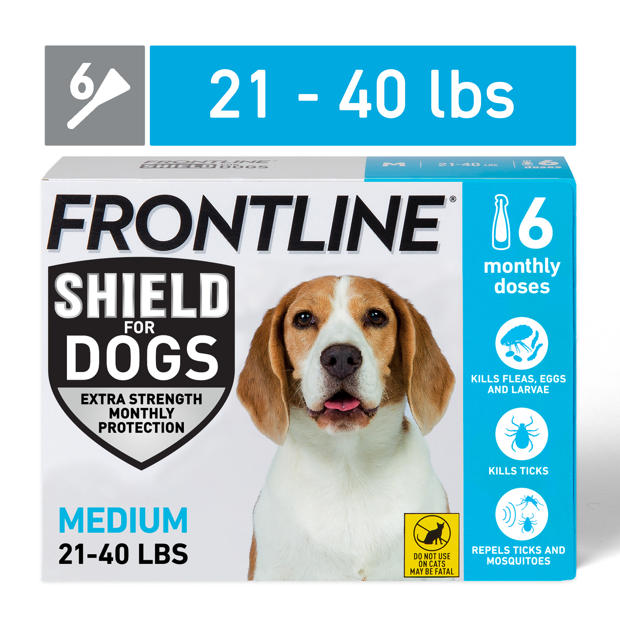 Frontline Plus for Medium Dogs, 23-44 lbs, Flea & Tick Control, 3 Ct ...