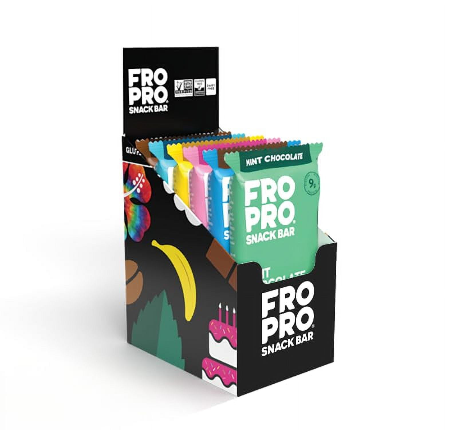 FROPRO Plant Protein Snack DHF10 Bars - Plant Based Protein Bars, All ...