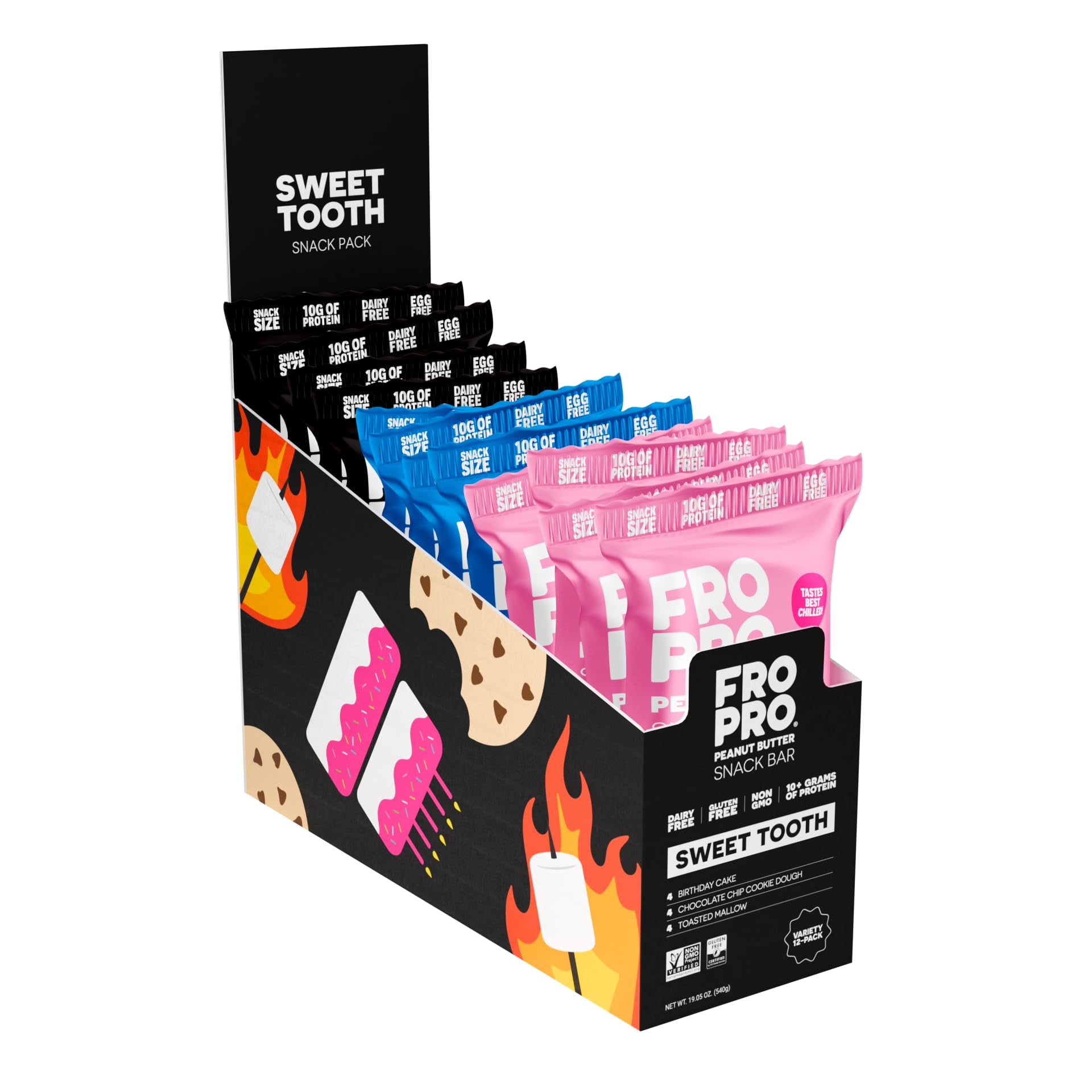 FROPRO Plant Protein Snack MZF22 Bars - Plant Based Protein Bars, All ...