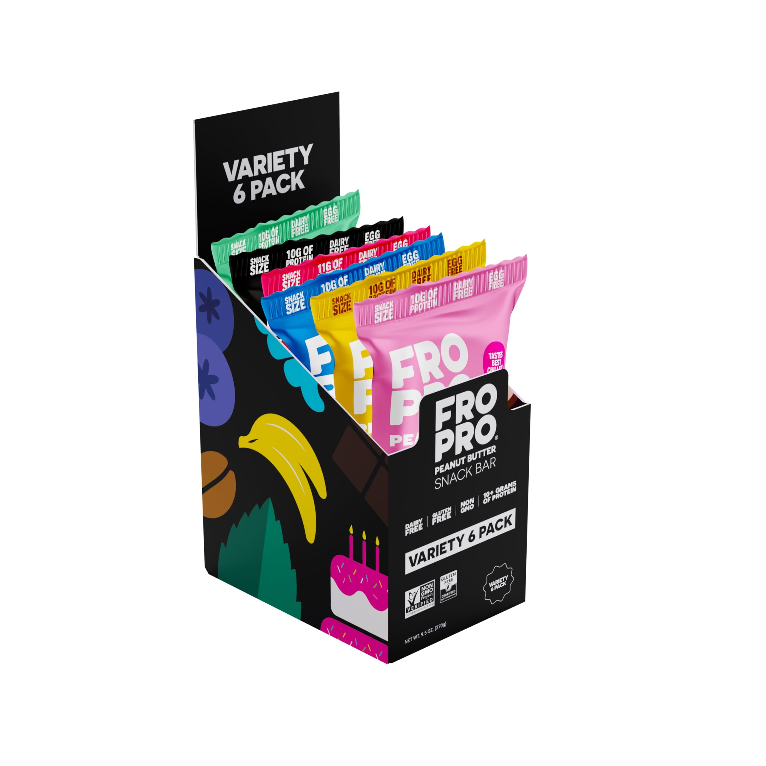 FROPRO Plant Protein Snack MZF22 Bars - Plant Based Protein Bars, All ...